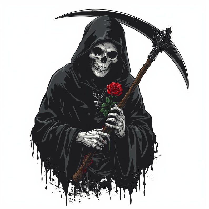 100 Grim Reaper T-shirt Design Bundle – Dark Art, Edgy, Streetwear ...