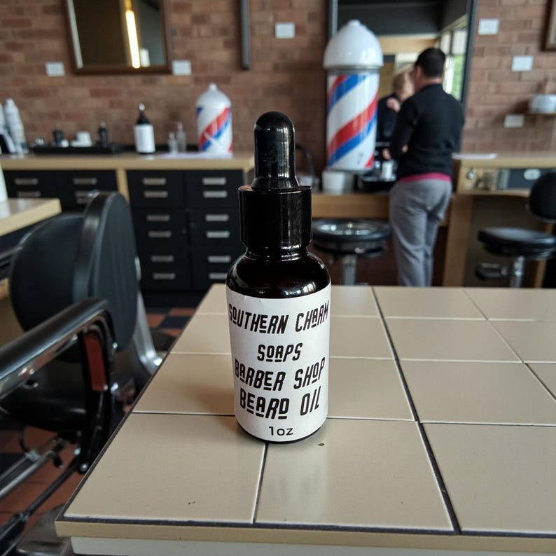 Barber Shop Scented Beard Oil - Etsy