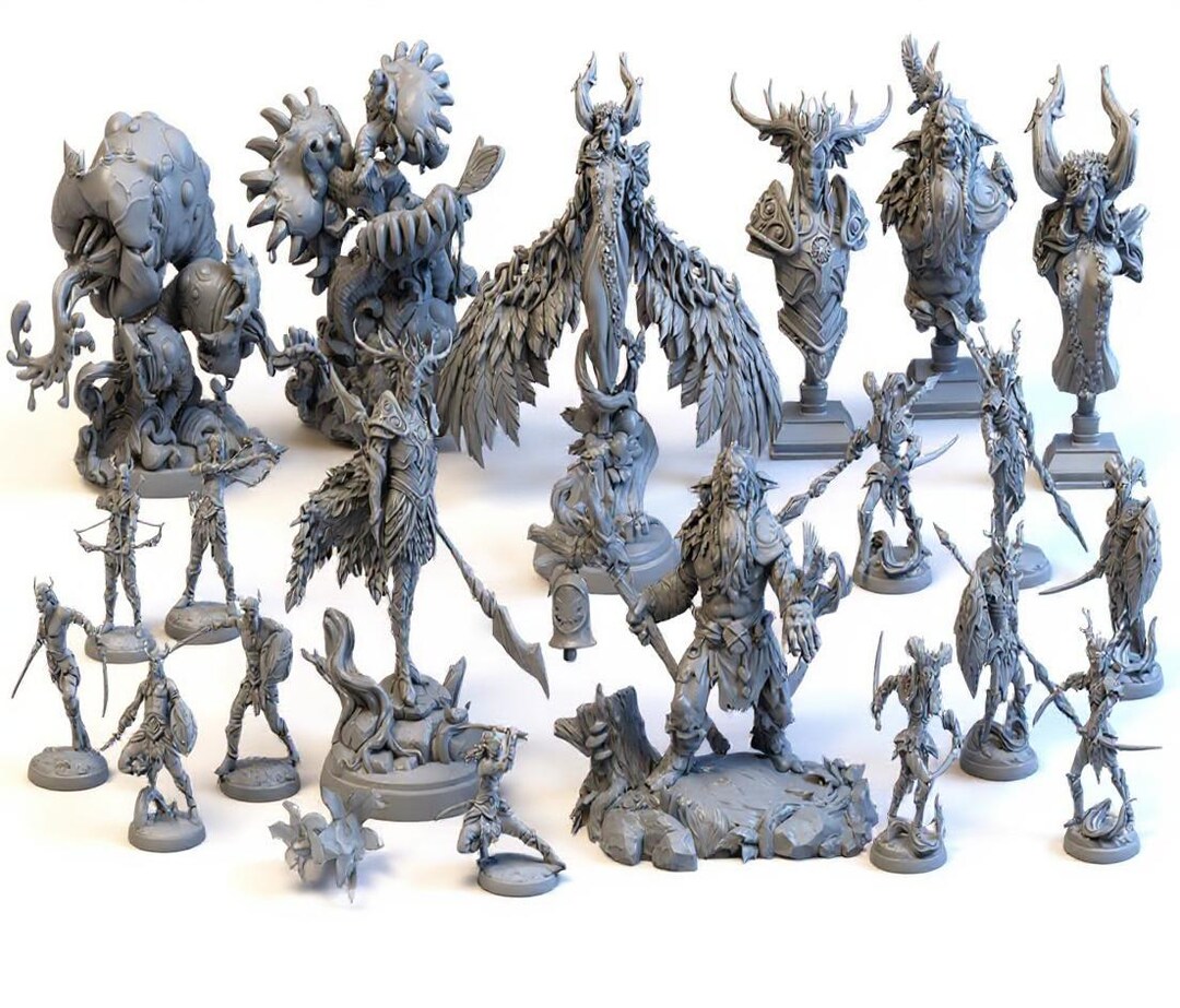 STL 3D Pack the Elven Veil| Dnd, Tabletop, RPG, Path Finder, Miniature ...