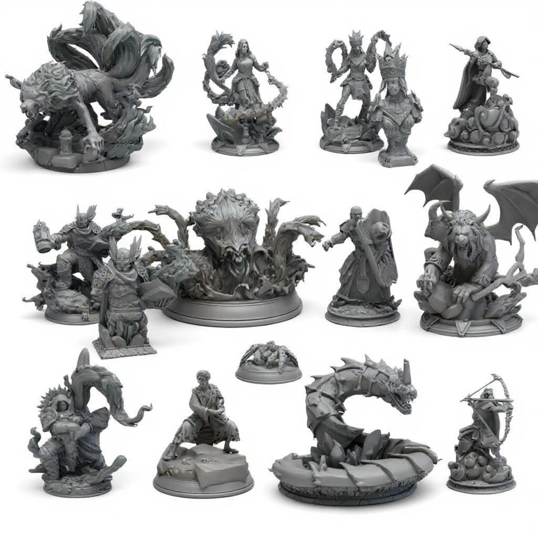 STL 3D Pack Elemental Energies| Dnd, Tabletop, RPG, Path Finder ...