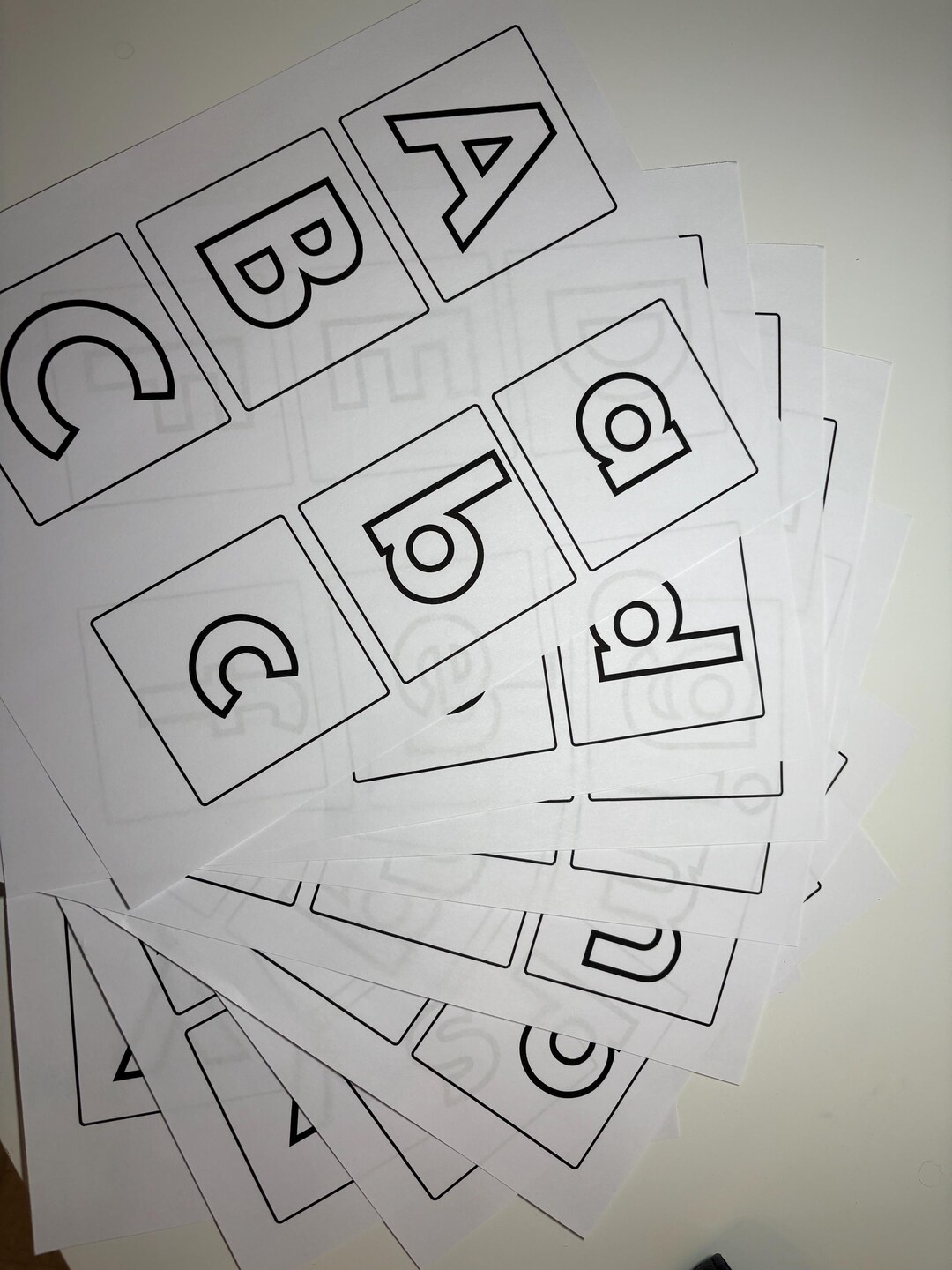 Printable Alphabet Flash Cards; Uppercase & Lowercase Letters - Etsy