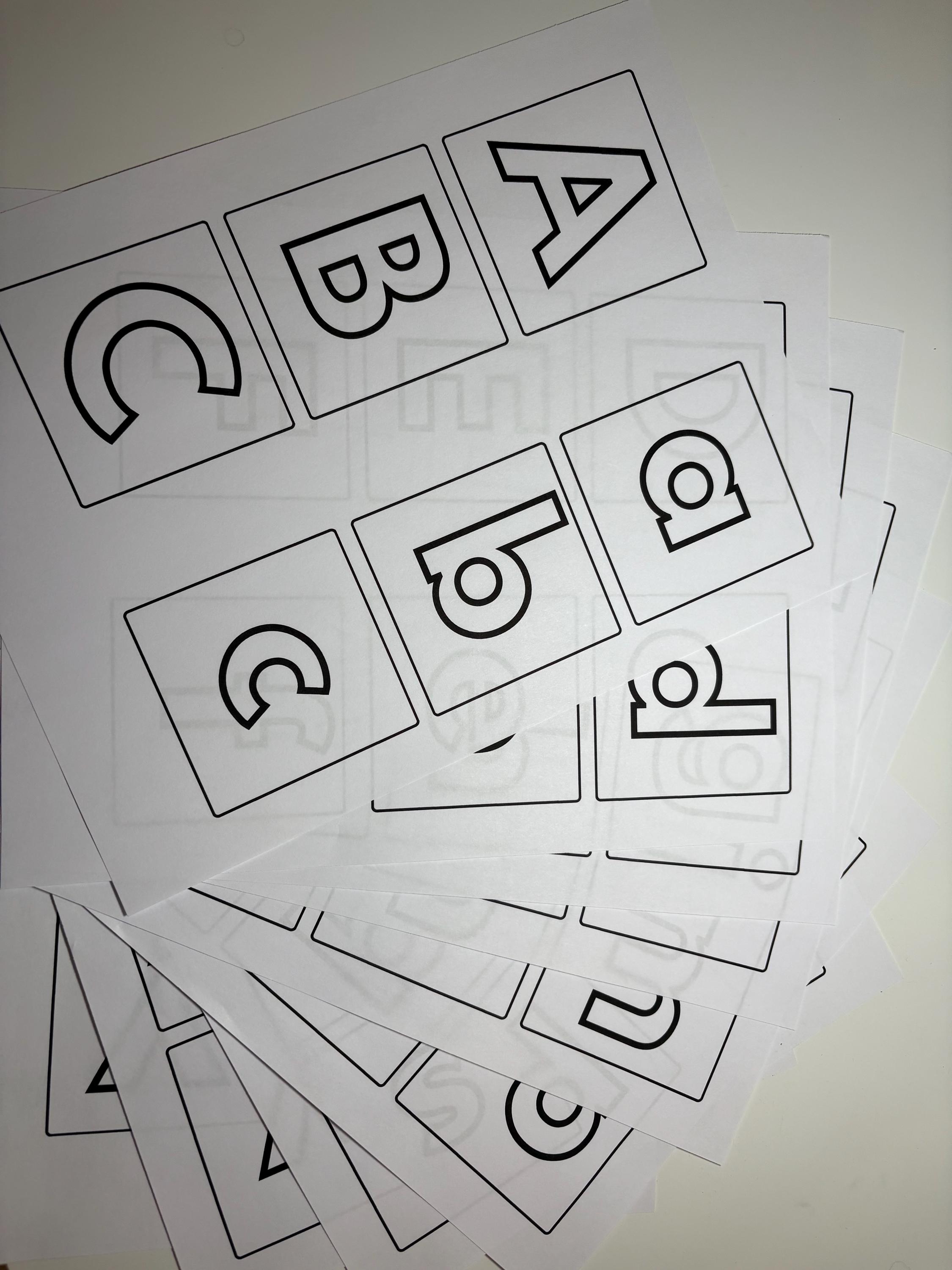 Printable Alphabet Flash Cards; Uppercase & Lowercase Letters - Etsy