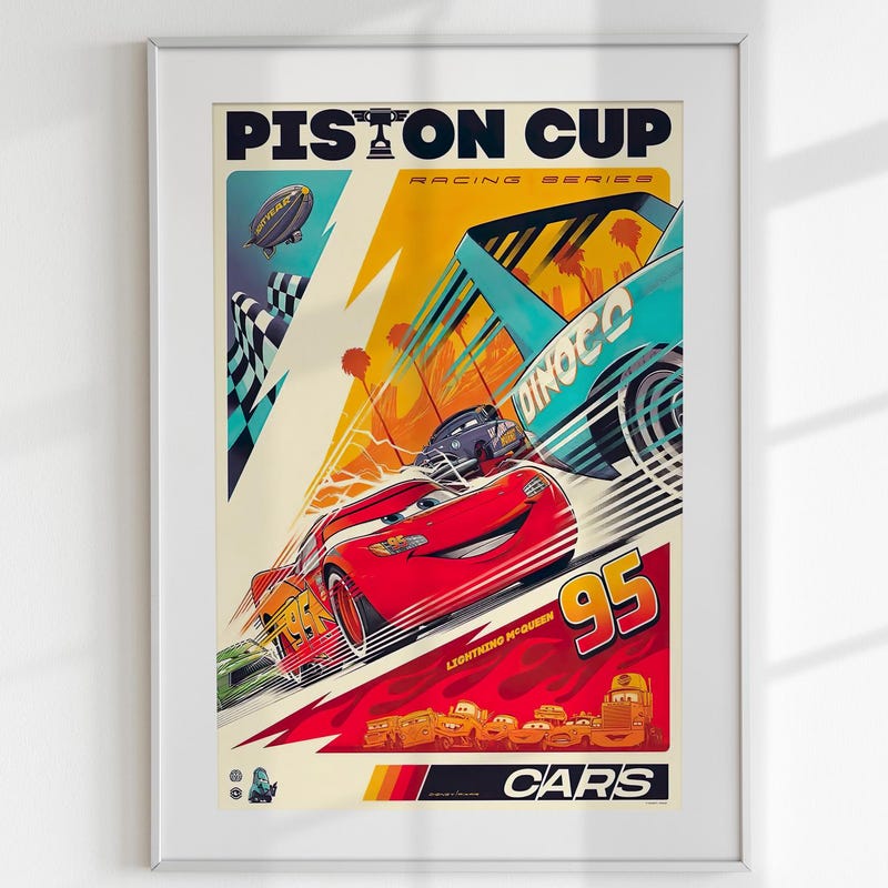 Cars Movie Poster - Etsy