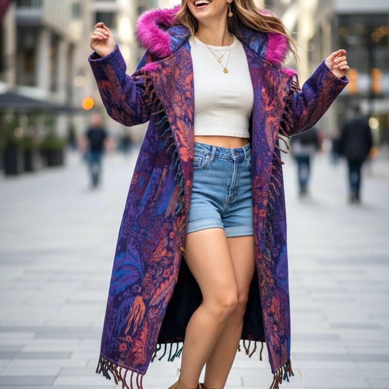 Multi Colored Coat - Etsy