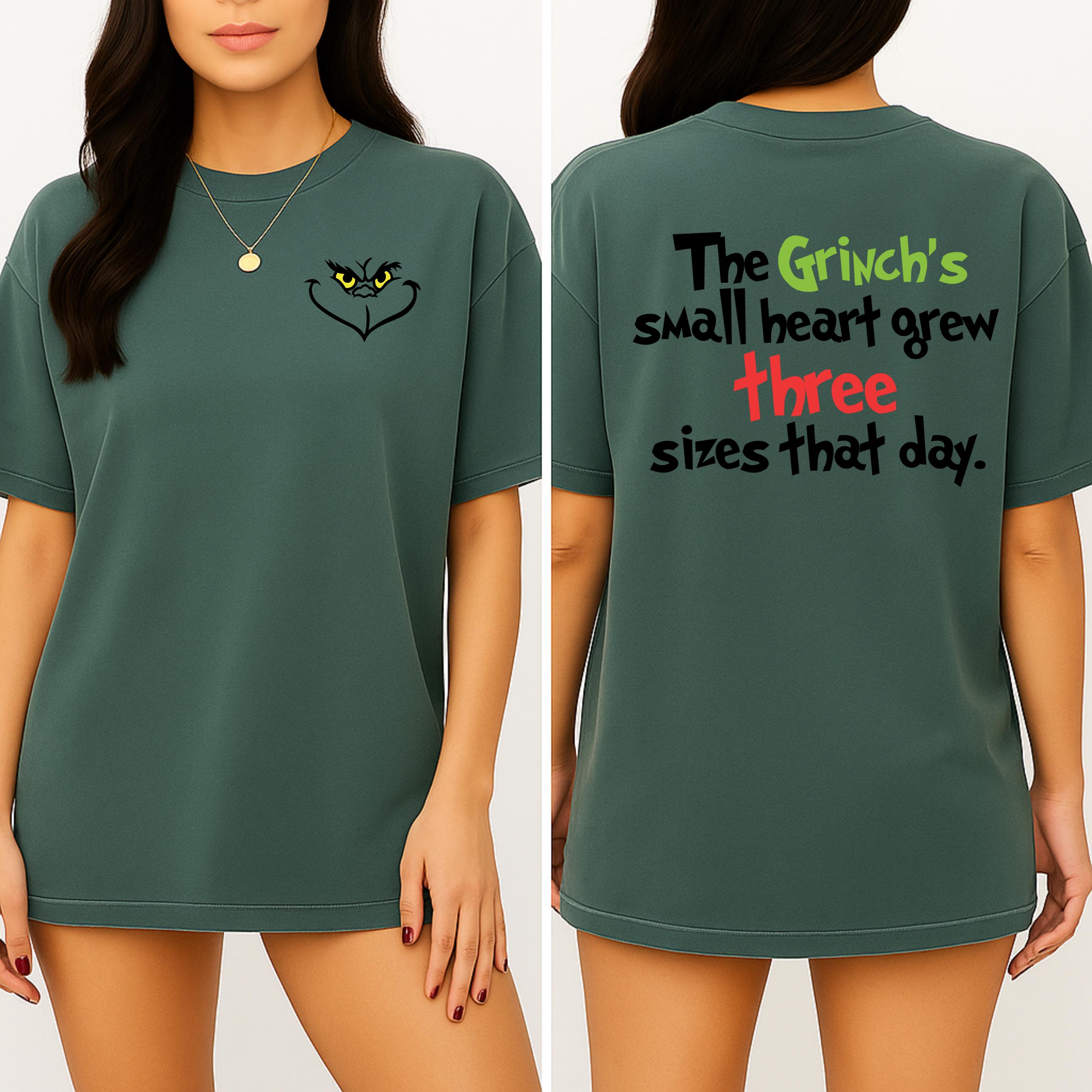 Grinch's Small Heart Grew Three Times That Day SVG: Grinch Grow Times ...