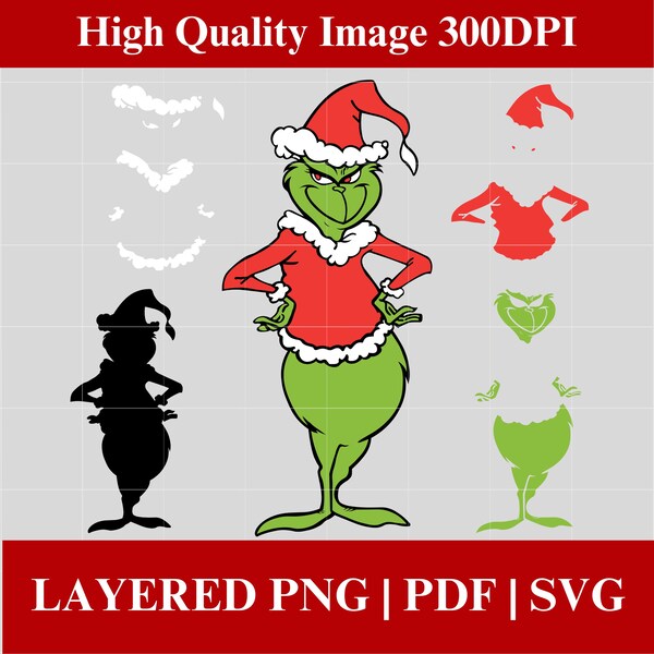 Grinch Cut Out - Etsy