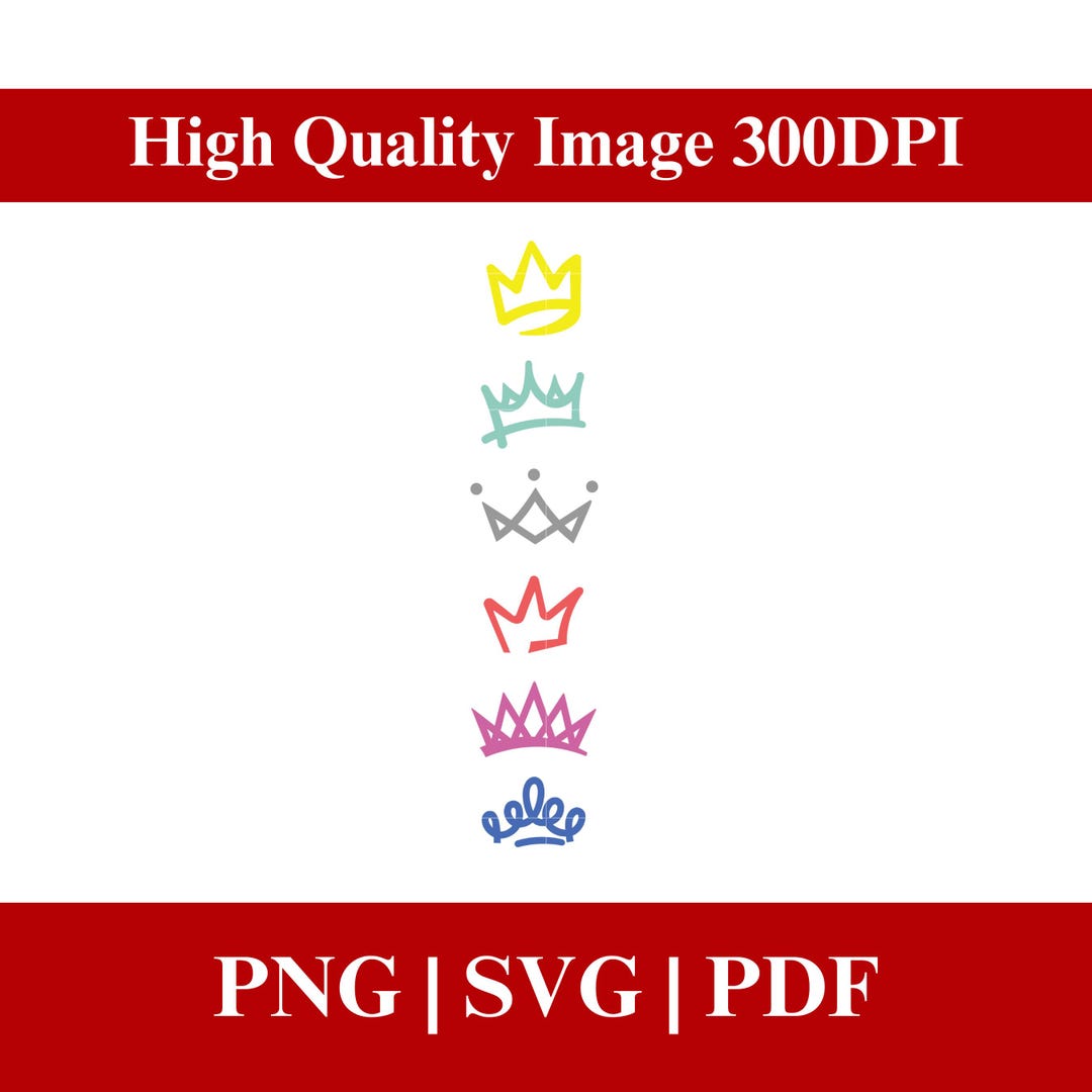 Royal Crown Clipart: King, Queen, Prince, Princess - SVG PNG PDF ...