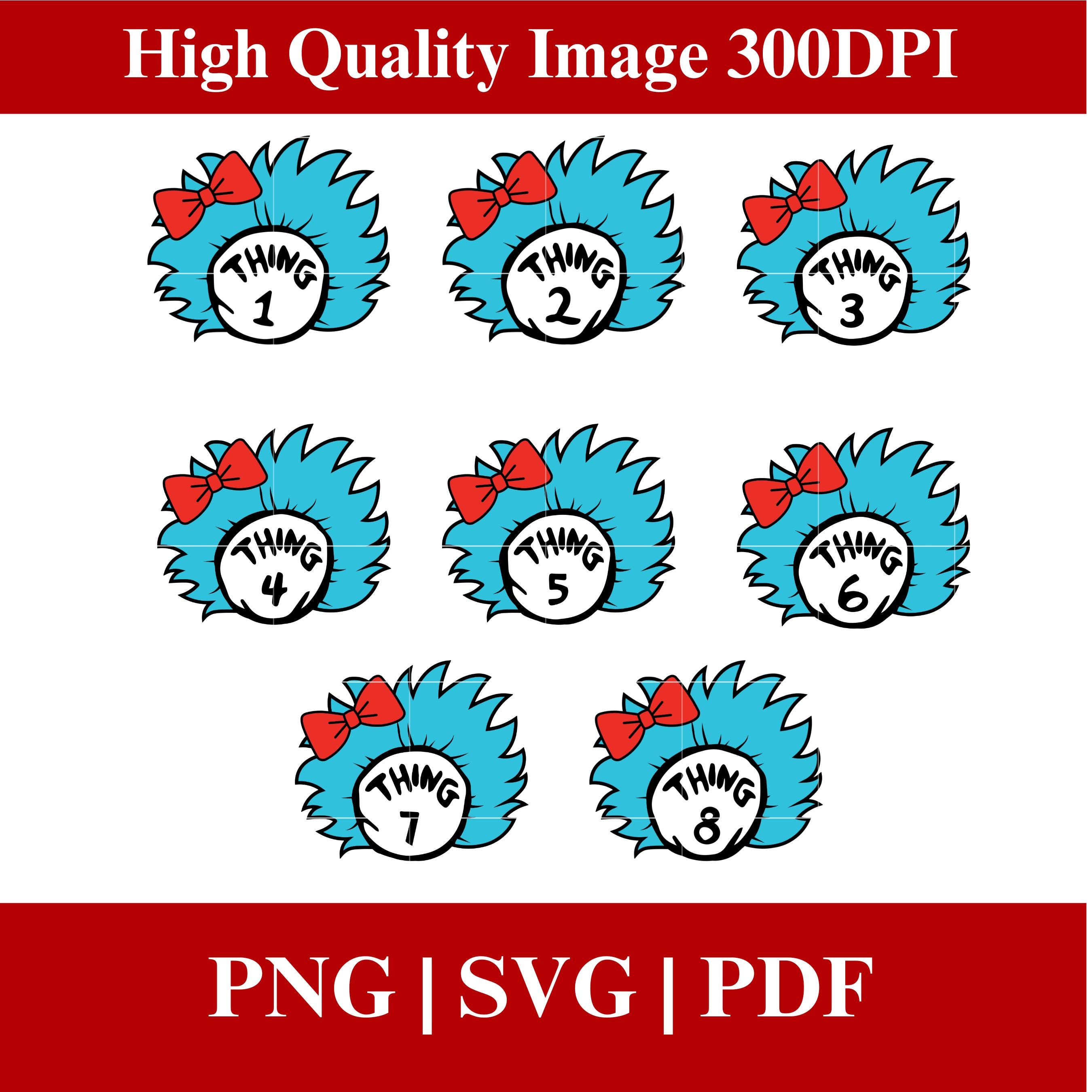 Thing 1 2 3 4 Bundle, Thing 1 To8 SVG, Thing 1 Thing 2 SVG, Thing 1 ...
