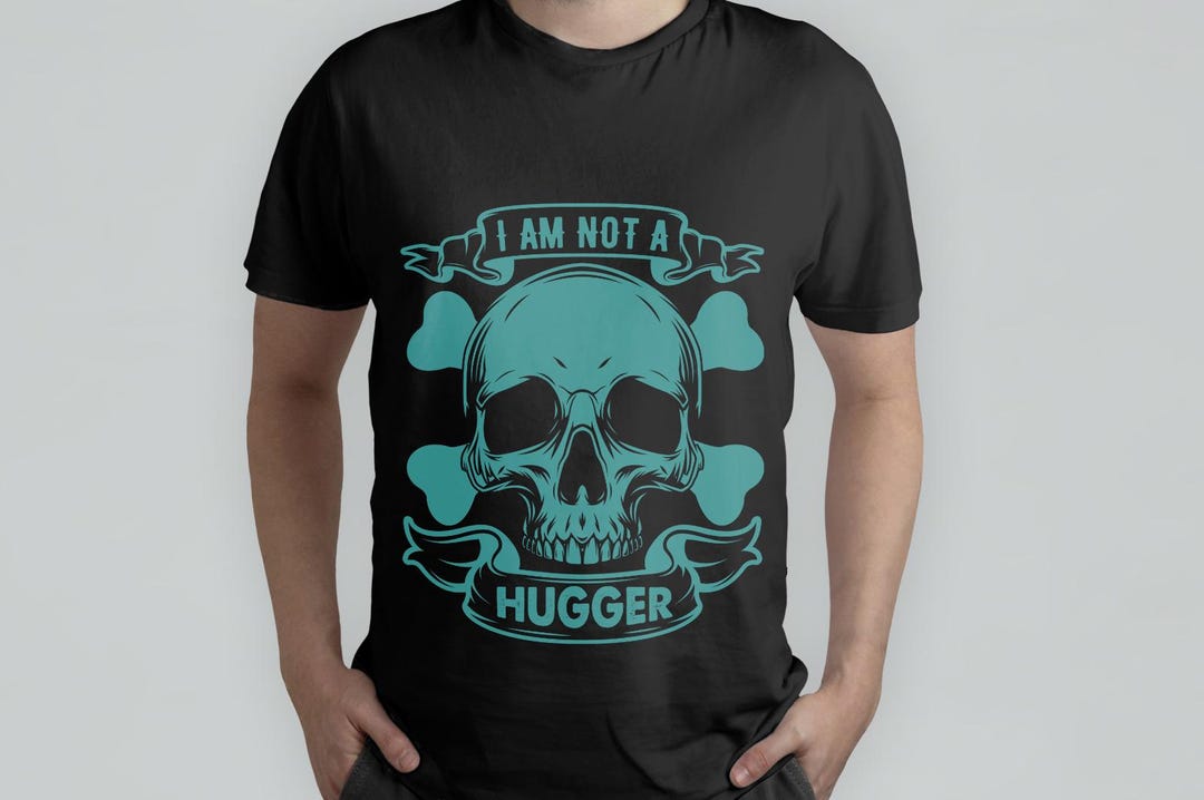 Vintage Skulls I Am Not A Hugger Men T-shirt S-5XL - Etsy