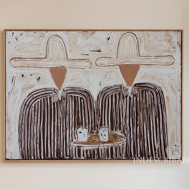 Cowboy Modern Painting - Etsy UK