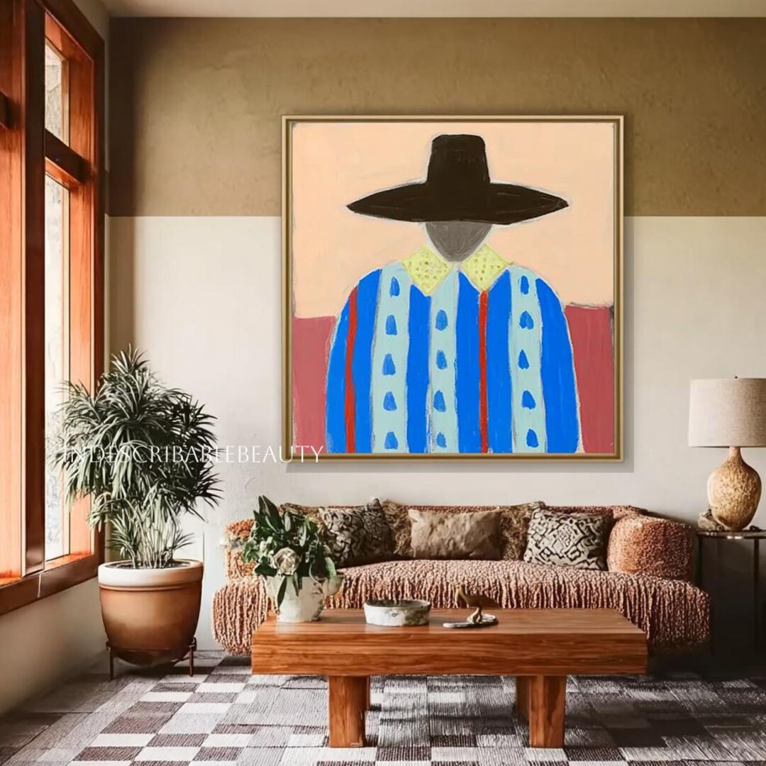 Western Cowboy Canvas Walll Art Original Western Cowboy Oil Painting ...