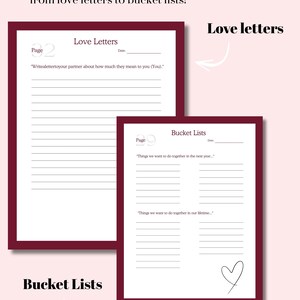 Printable Couples Love Journal | 40+ Page Digital Scrapbook | Love ...
