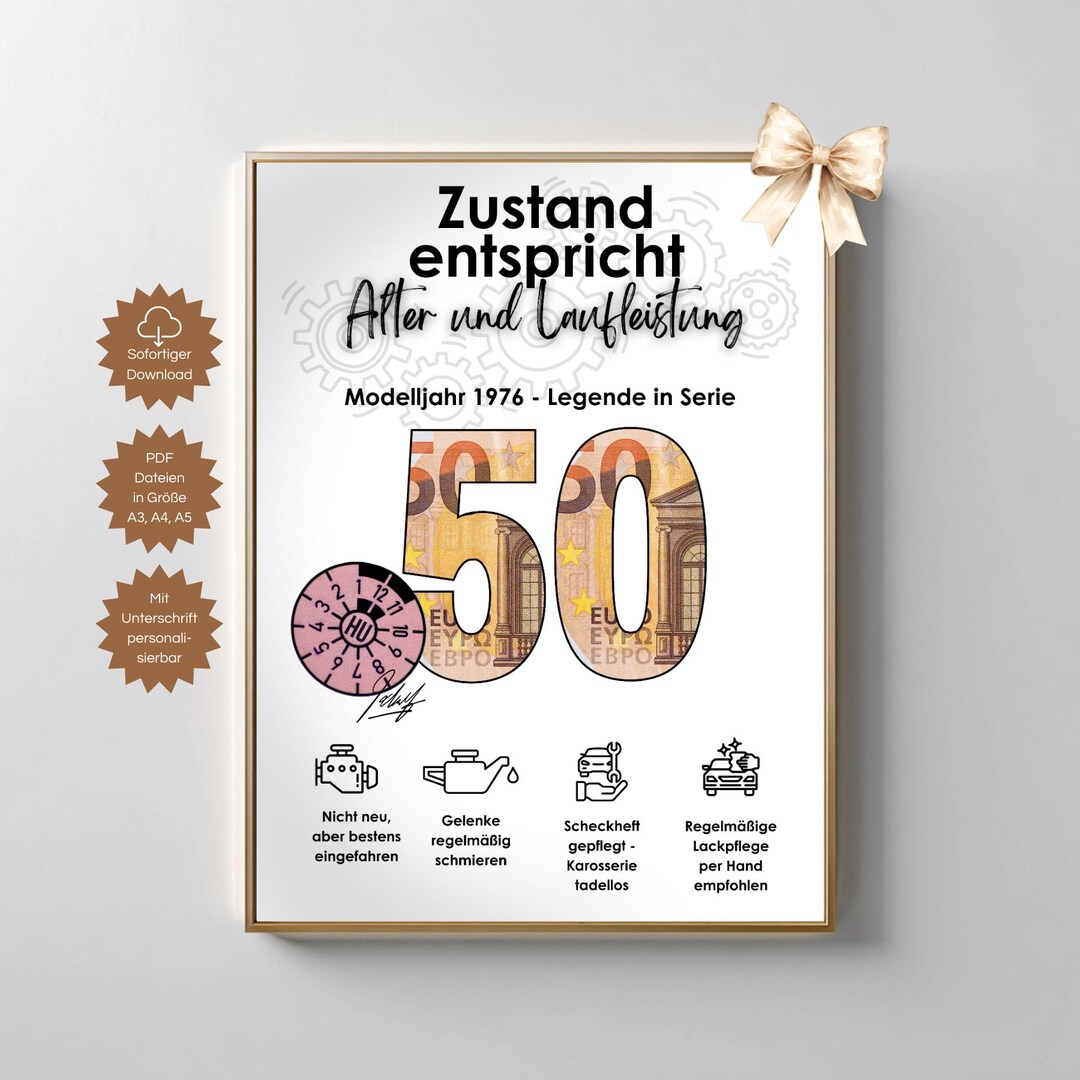 Geburtstagsgeschenk 50 Geburtstag Mann