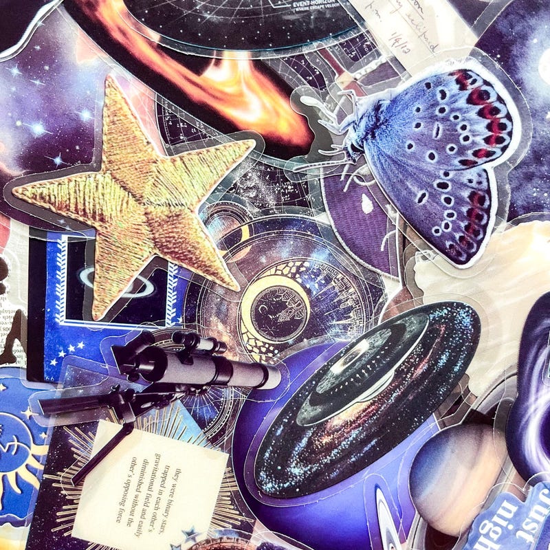 Retro Space Sticker Pack - Etsy UK