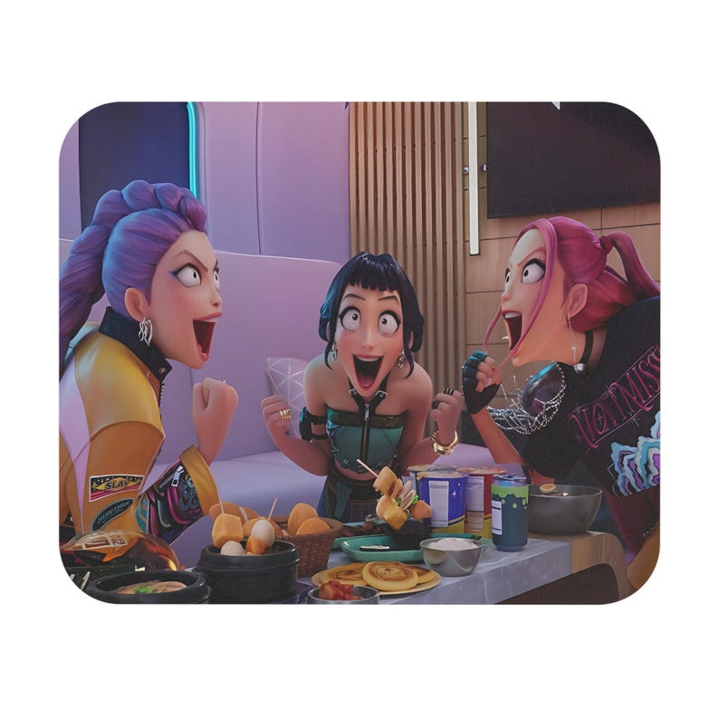 Kpop Demon Hunters HUNTRIX Lumi Mira Zoey Mouse Pad - Etsy Australia