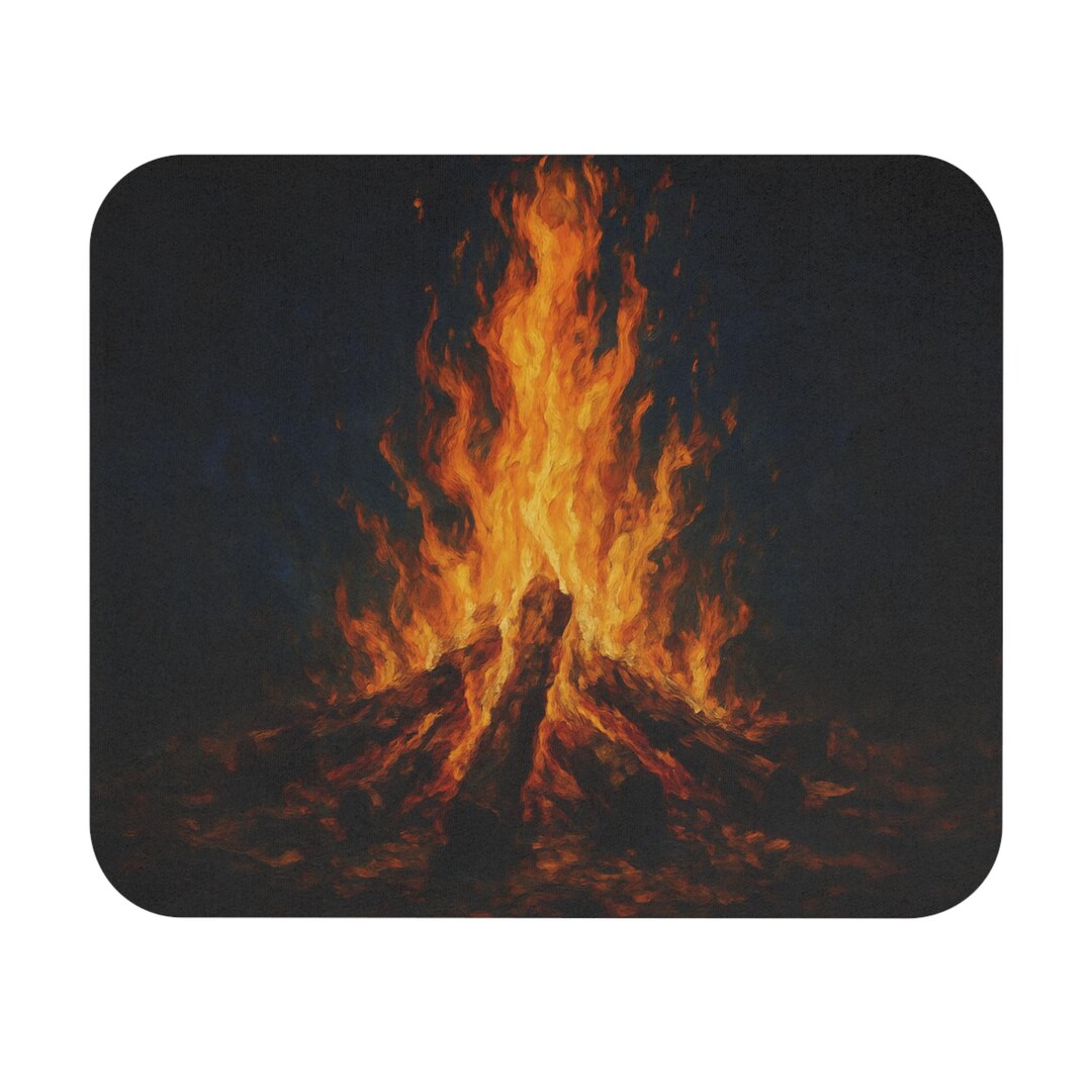 Eternal Blaze Horizontal Campfire Mouse Pad - Etsy