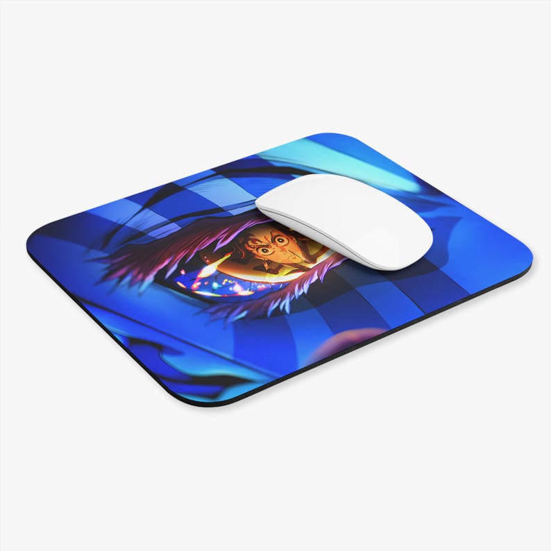 Demon Slayer Akaza Tanjiro Infinite Castle Battle Eye Scene Mouse Pad ...
