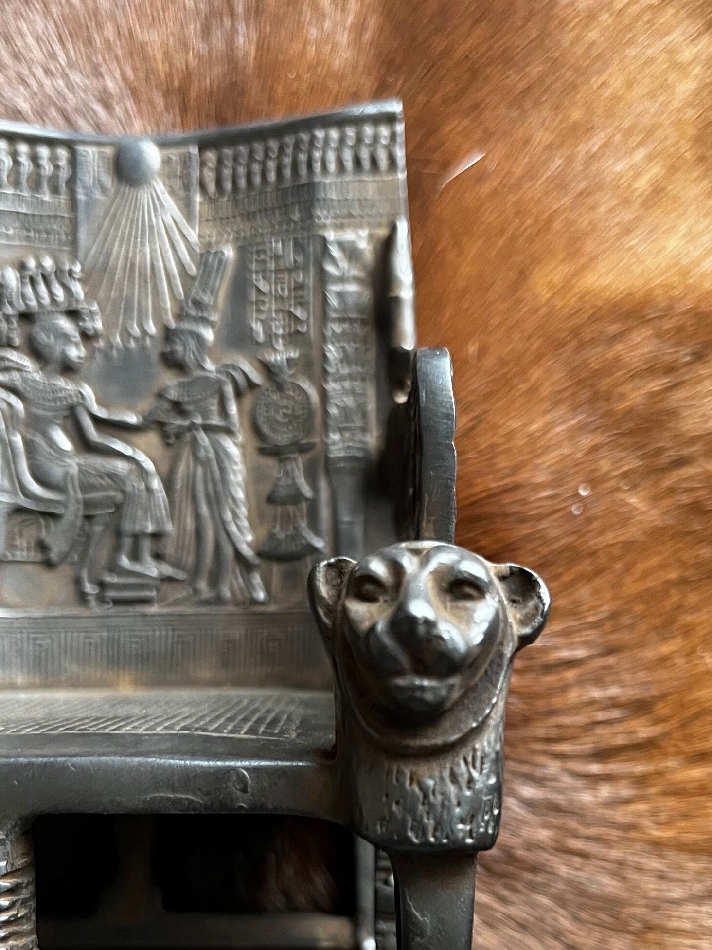 The Original Antique Pharaonic Throne Miniature Chair Replica of King ...