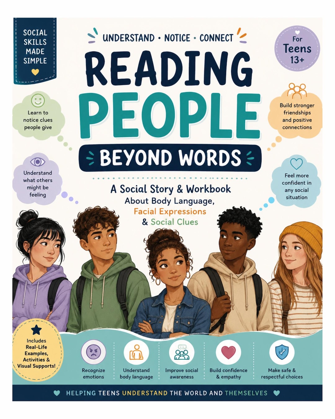 Recognizing Body Language Social Story Workbook for Autism & Special ...