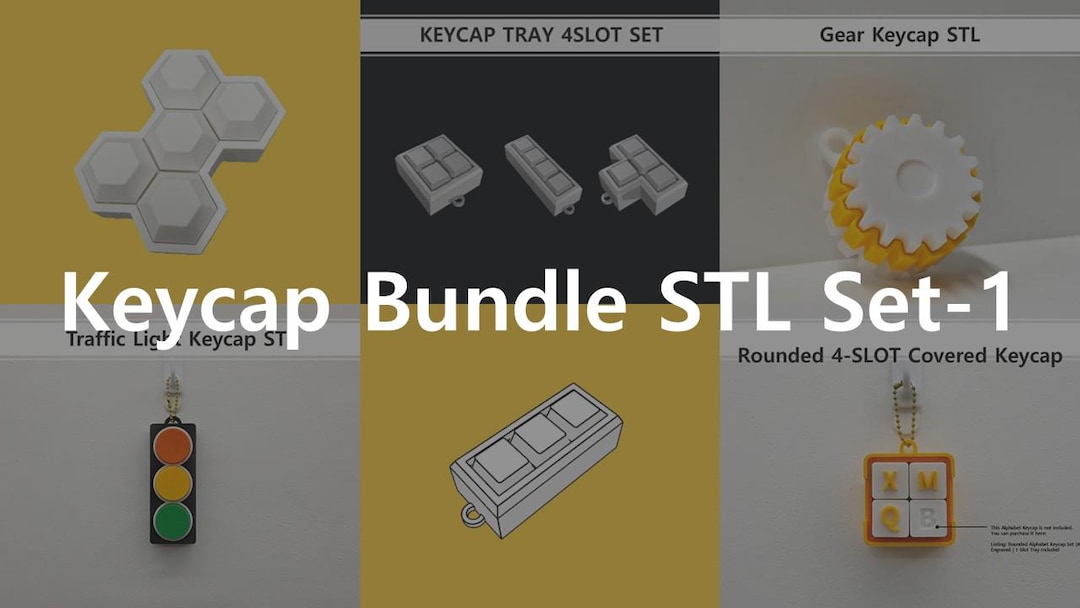 Keycap Fidget STL Bundle – MX Compatible Clicker Set (digital Download ...