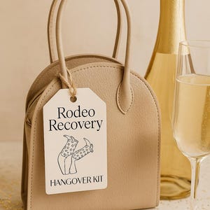 Rodeo Recovery Kit Tags: Printable Bachelorette Party Favors (digital ...