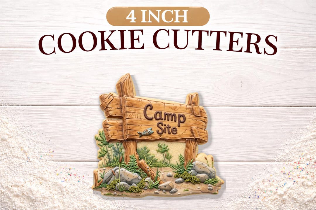 Camp Sign Cookie Cutter | 4 Inch PLA Food-safe Cutter - Etsy