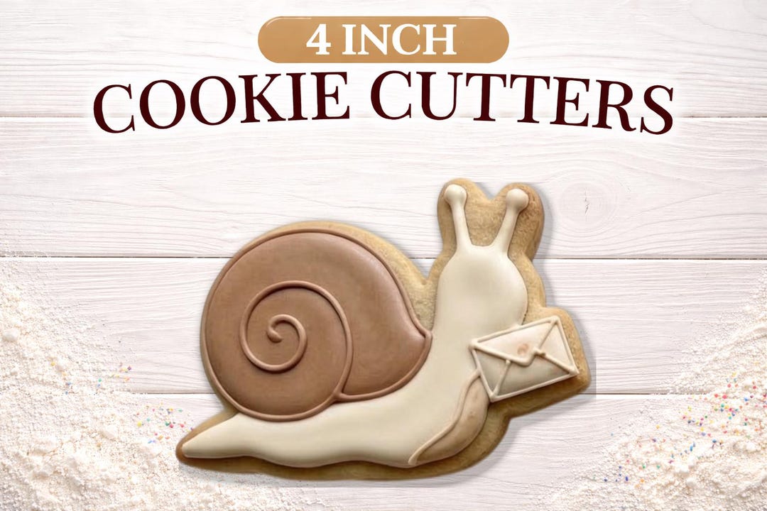Snail Cookie Cutter | 4 Inch 3D Printed PLA Baking Craft Tool - Etsy