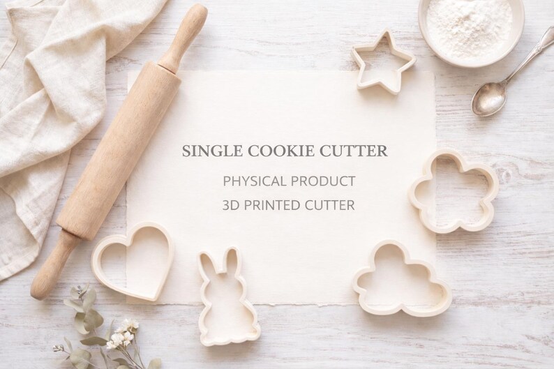 Bunny Basket Flowers Cookie Cutter | 4 Inch PLA Cutter - Etsy