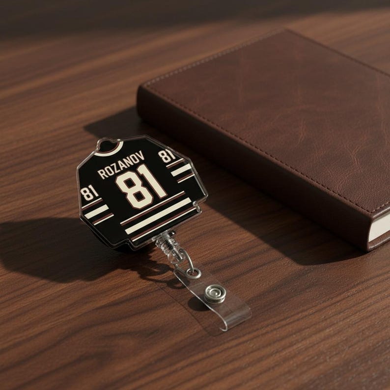 Heated Rivalry & Hollanov Jersey Badge Reel Acrylic, Hockey Romance ID ...