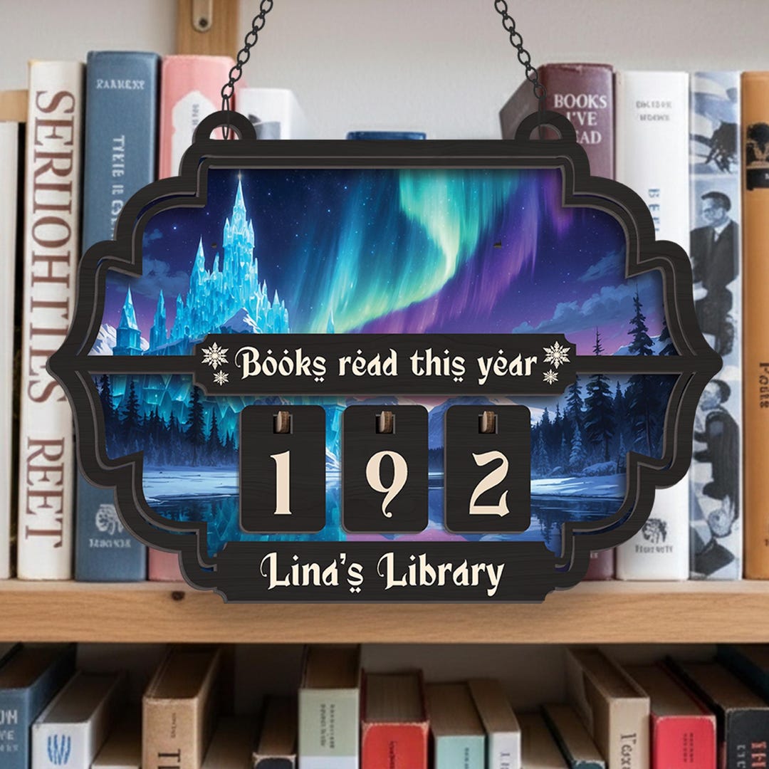 Custom Book Tracker Sign – Personalized “books Read This Year” Display ...