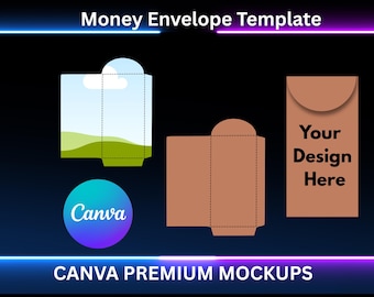 Canva Editable Money Envelope Template, Cash Envelope Template for ...