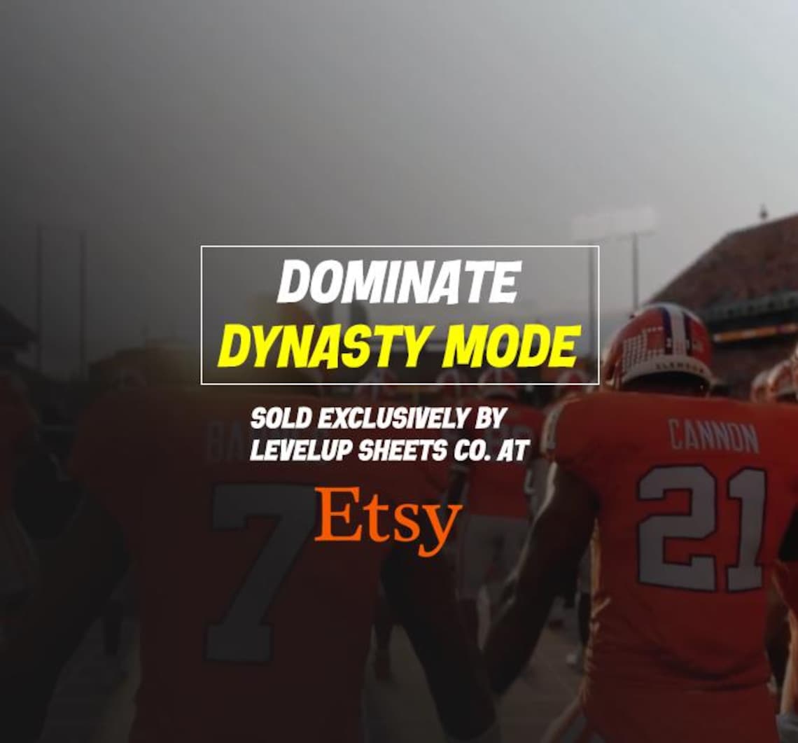 College Football 26 (CFB26) Dynasty Roster Management Tool – Excel ...