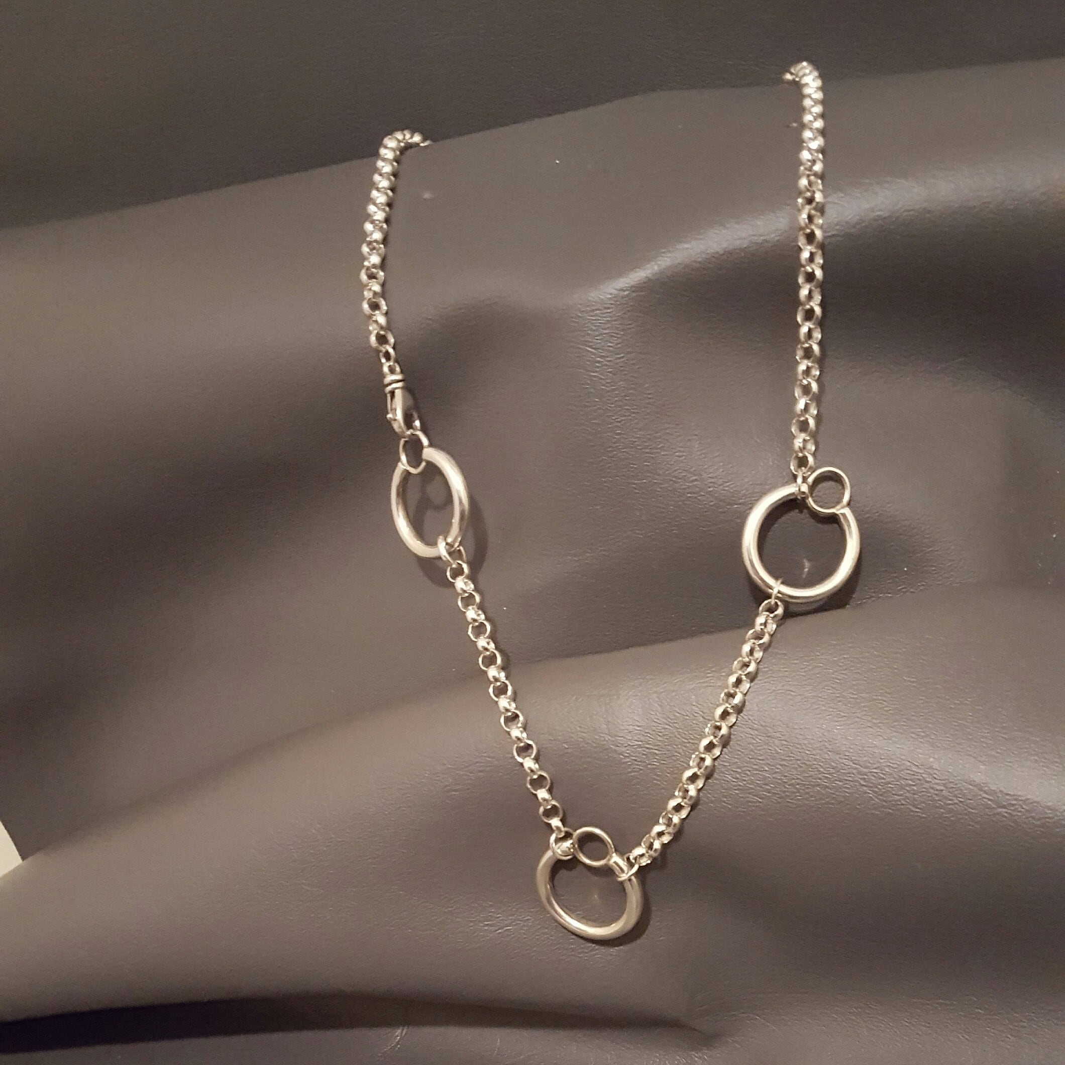 Adjustable Sterling Silver Ring Necklace - Etsy