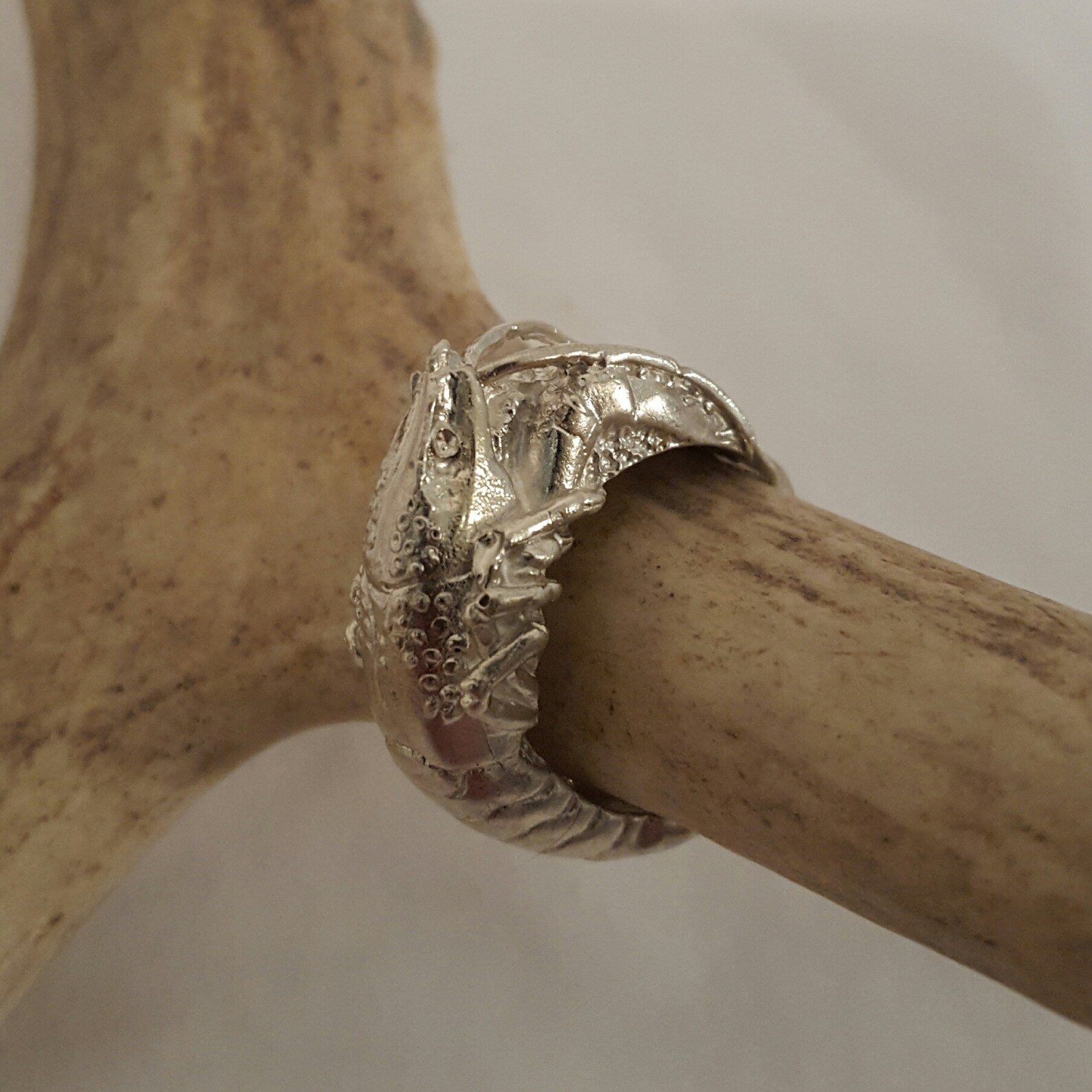 Sterling Silver Crawfish Ring - Etsy
