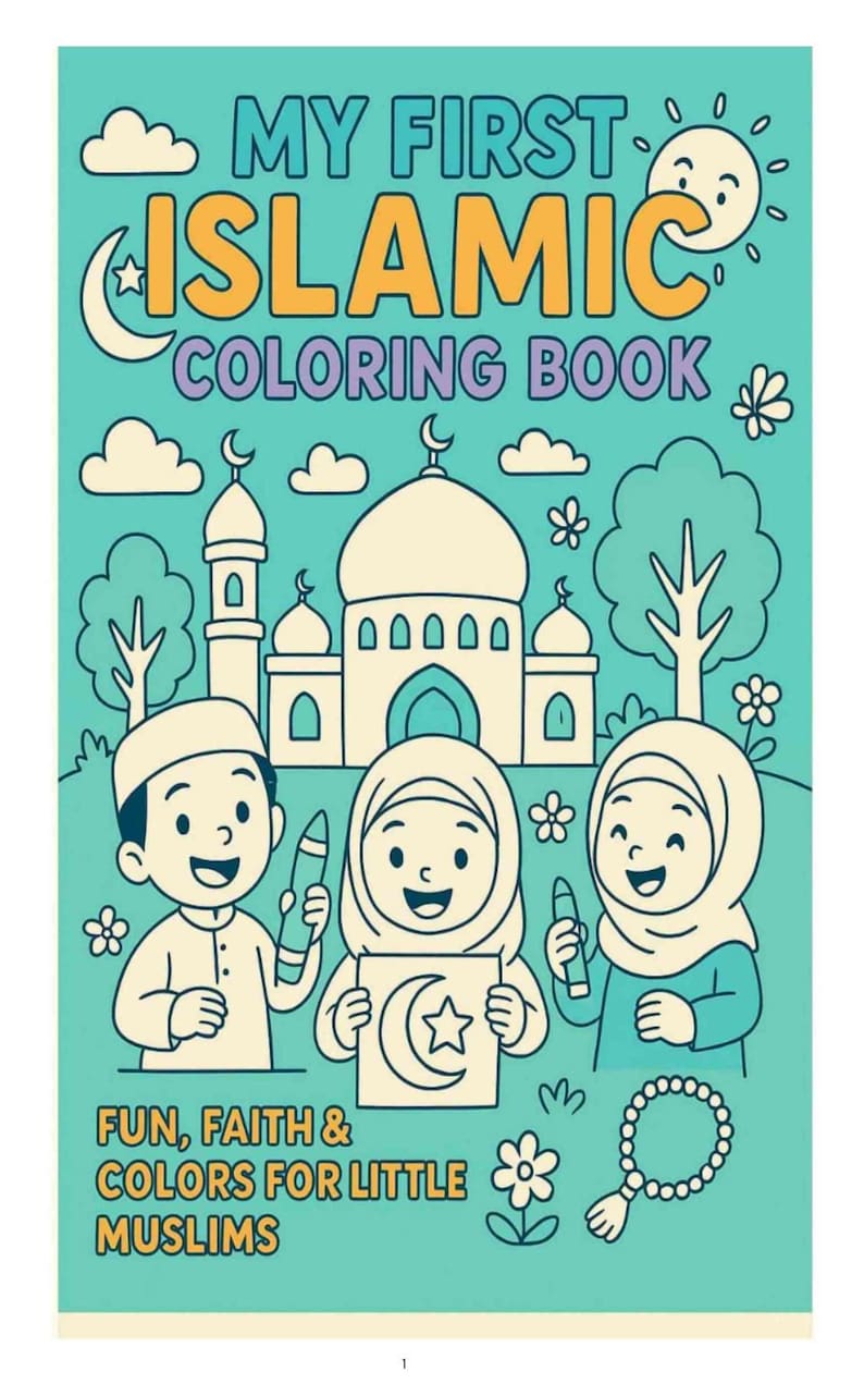 My First Islamic Coloring Book - Etsy