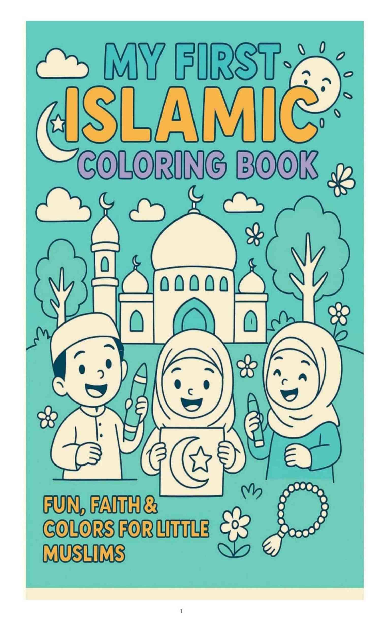 My First Islamic Coloring Book - Etsy