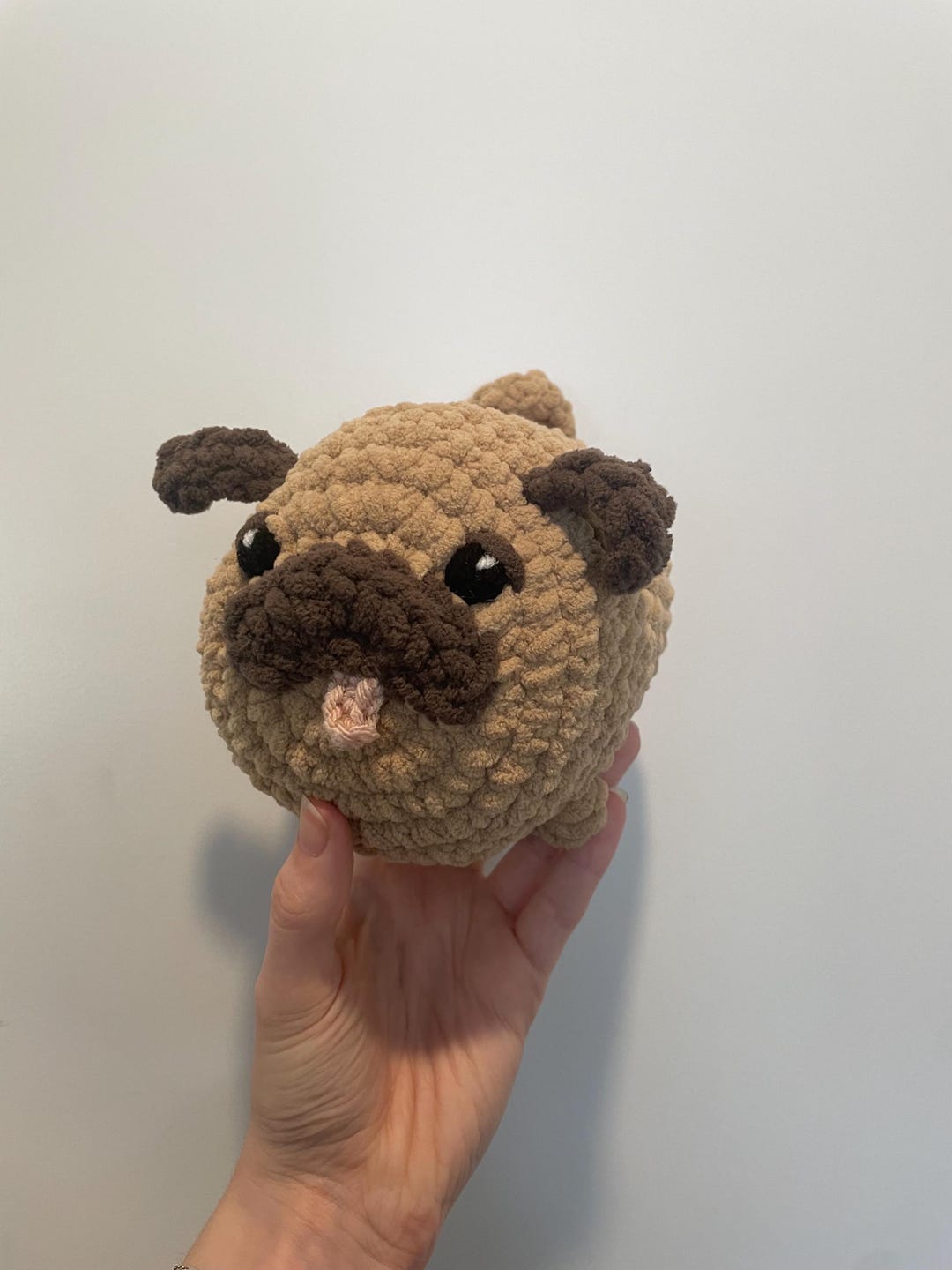 Pugtato Plush: Crochet Stuffed Animal - Etsy