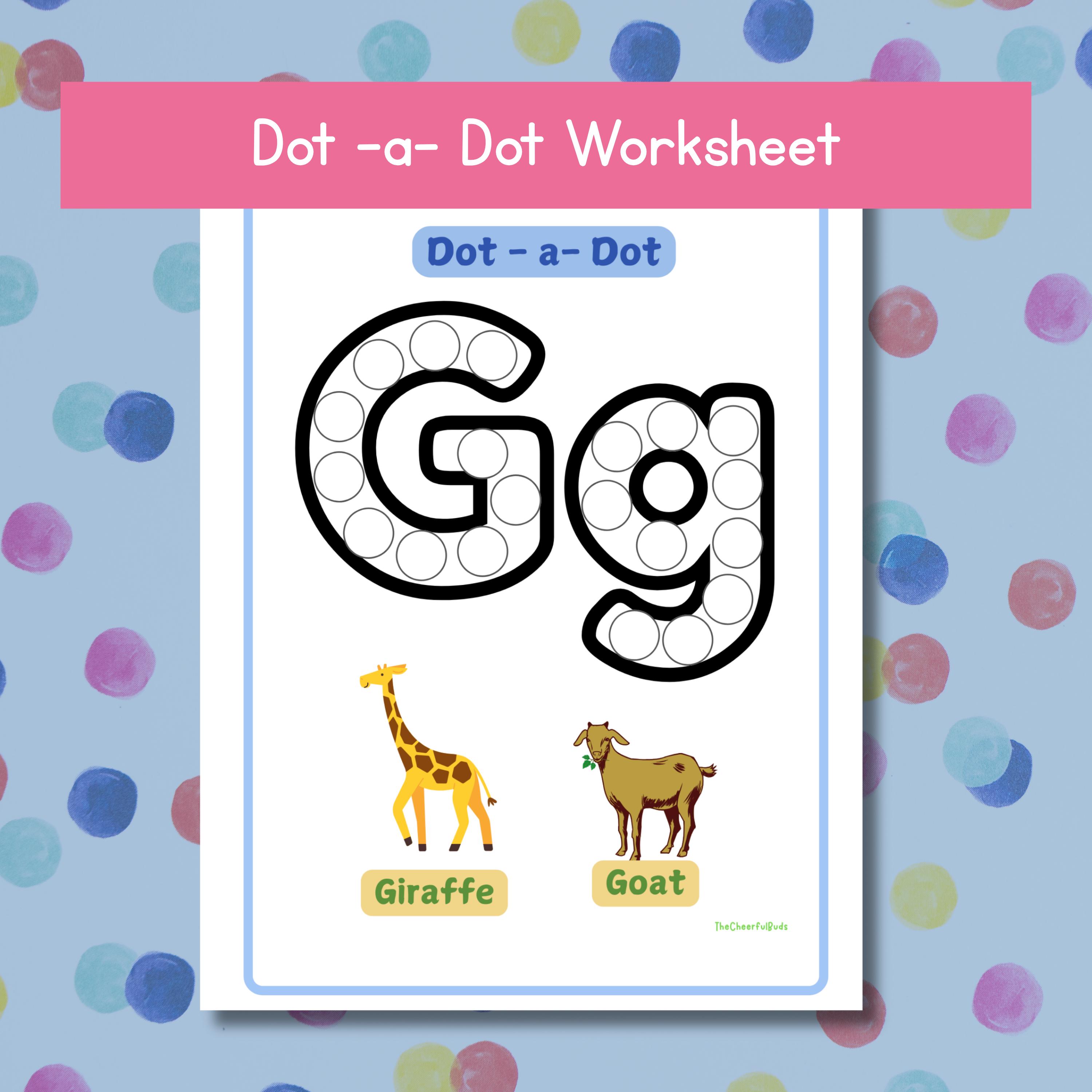 Dot a Dot Activity, Dot a Dot Alphabet and Numbers, Printable Dot ...