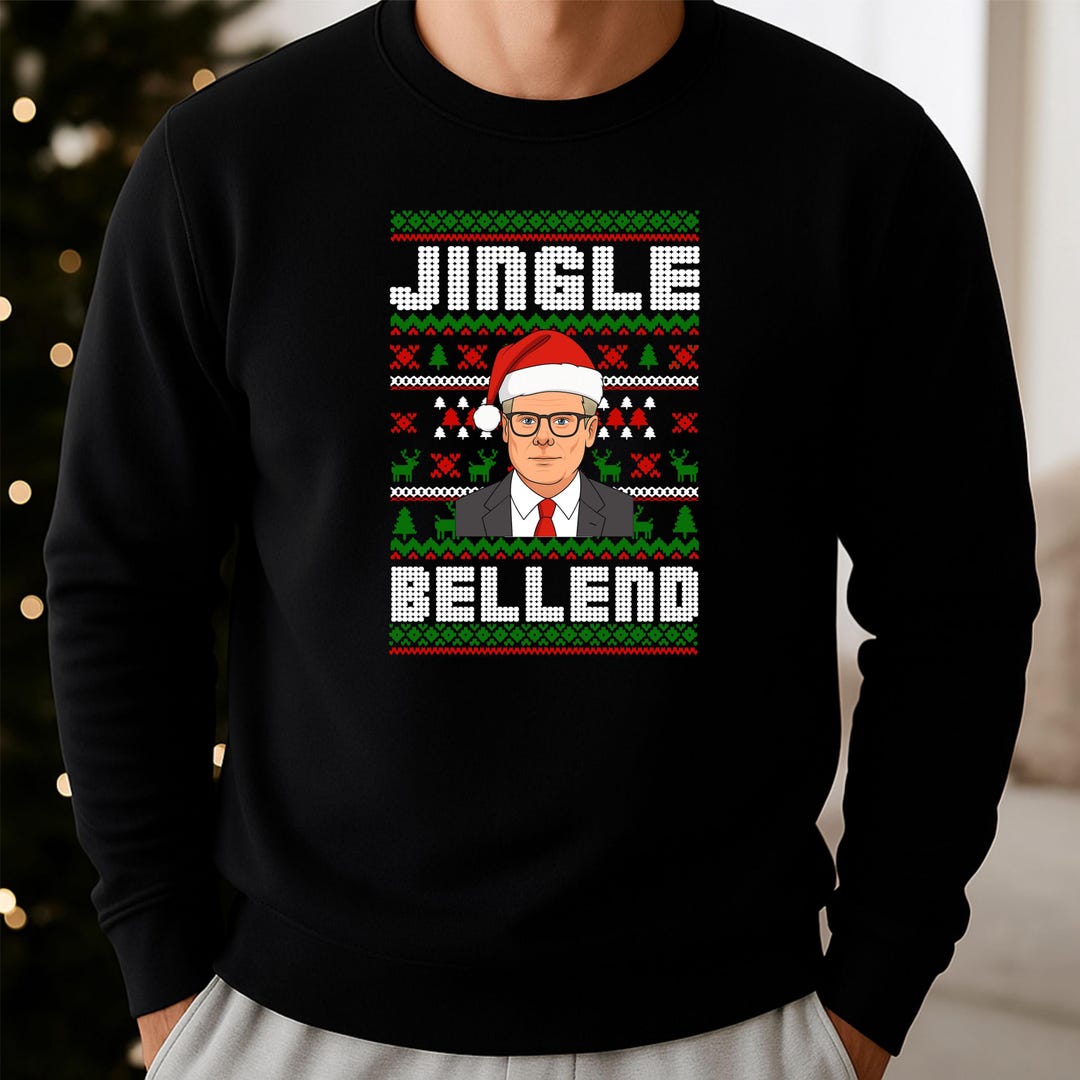 Jingle Bellend Christmas Jumper, Ugly Rude Sweatshirt, Funny Christmas ...