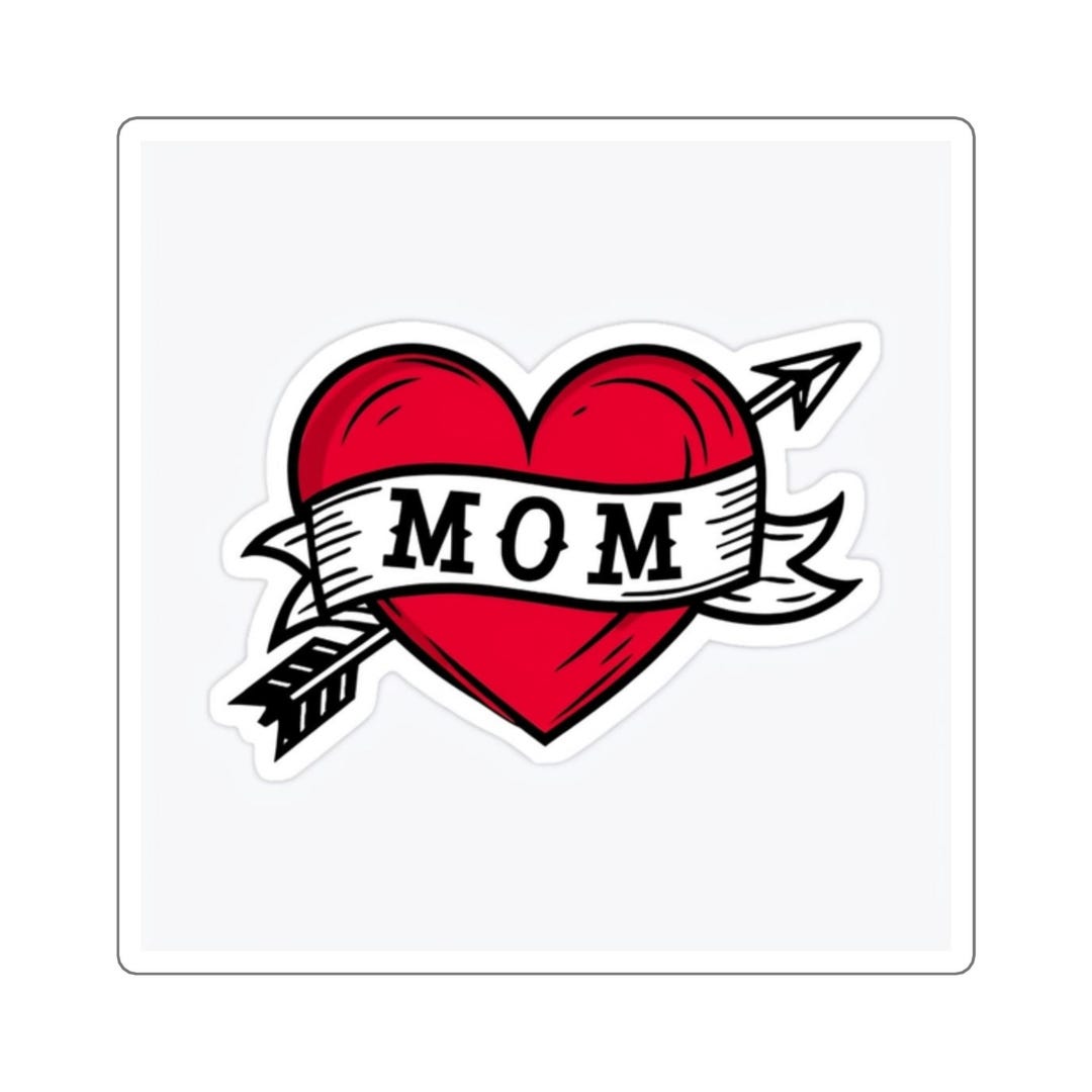 Heartfelt MOM Square Stickers, Cute Decorative Stickers for Moms ...