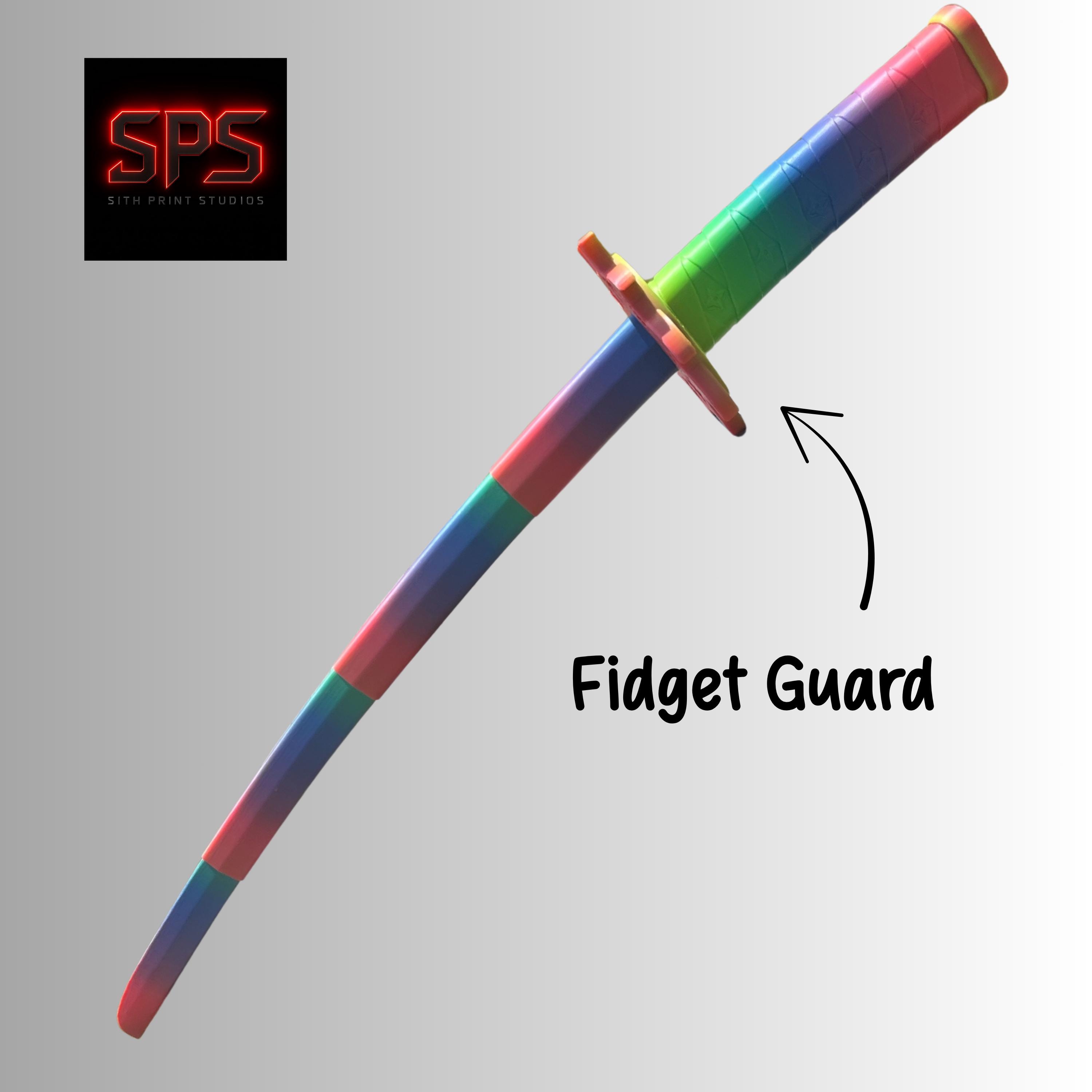 Fidget Blade Collapsible Multicolor Sword 3d Print Kids Collapsible ...