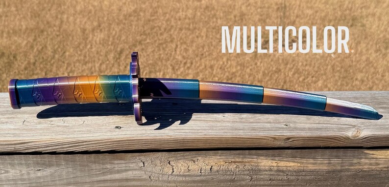 Fidget Blade Collapsible Multicolor Sword 3d Print Kids Collapsible ...