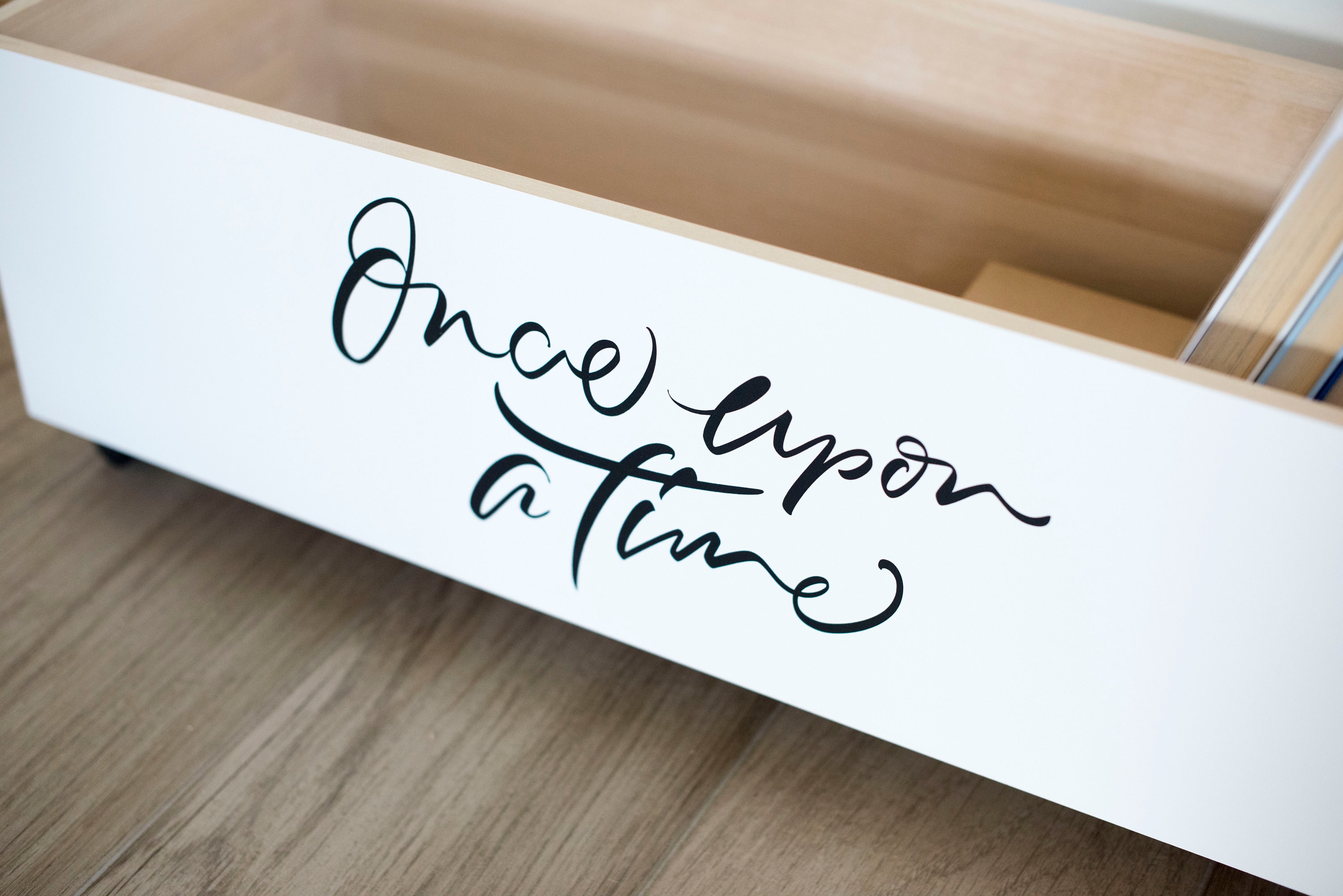 Once Upon a Time Book Box, Nursery Decor, Book Bin, Baby Gift, Toy Box ...
