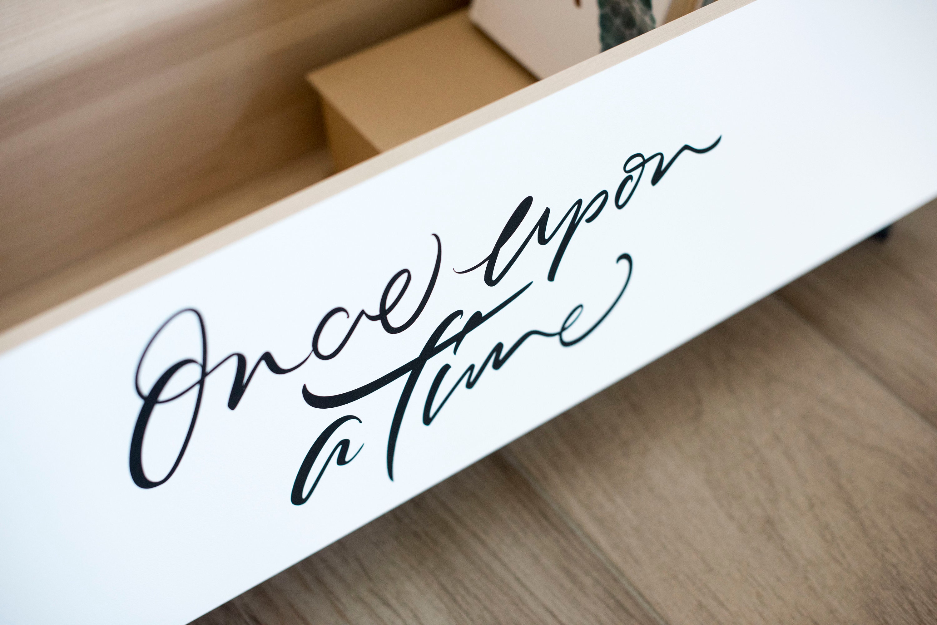 Once Upon a Time Book Box, Nursery Decor, Book Bin, Baby Gift, Toy Box ...