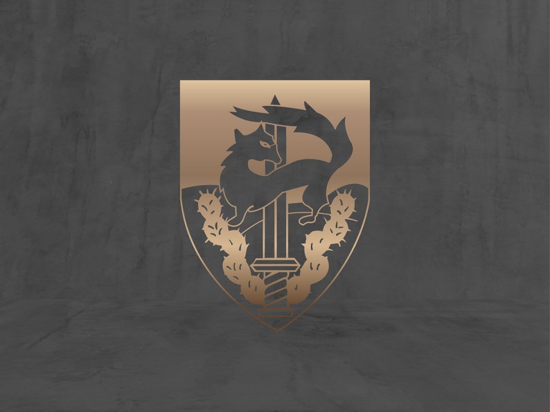 Givati IDF Sign for Cnc Laser Cut Israel Army Unit Logo Vactor Seal DXF ...