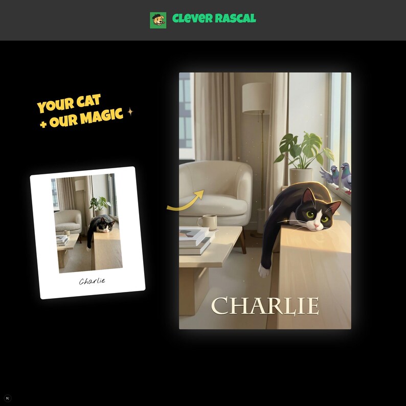 Turn Your Cat Into a 3D Animated Movie Star - Cute Custom Cartoon ...