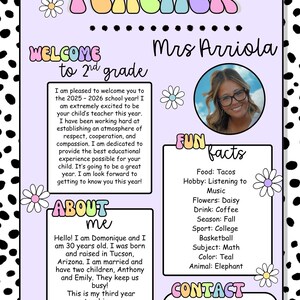 Meet the Teacher Packet - Etsy