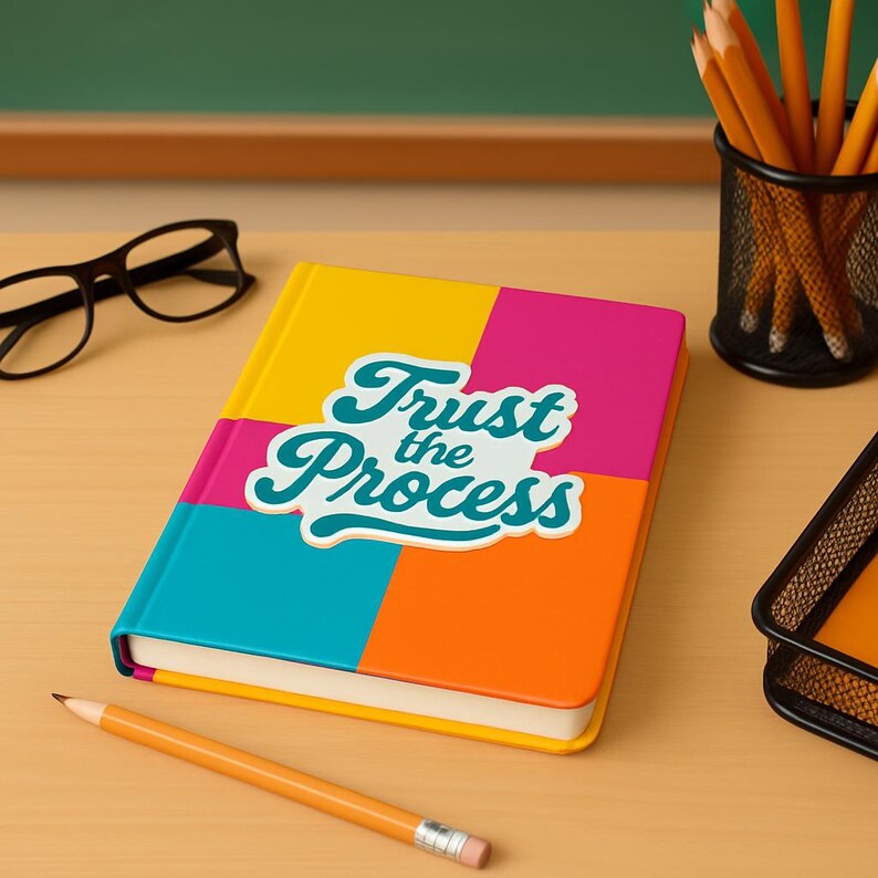 Trust the Process Kiss-cut Stickers: Inspirational Laptop Decals - Etsy