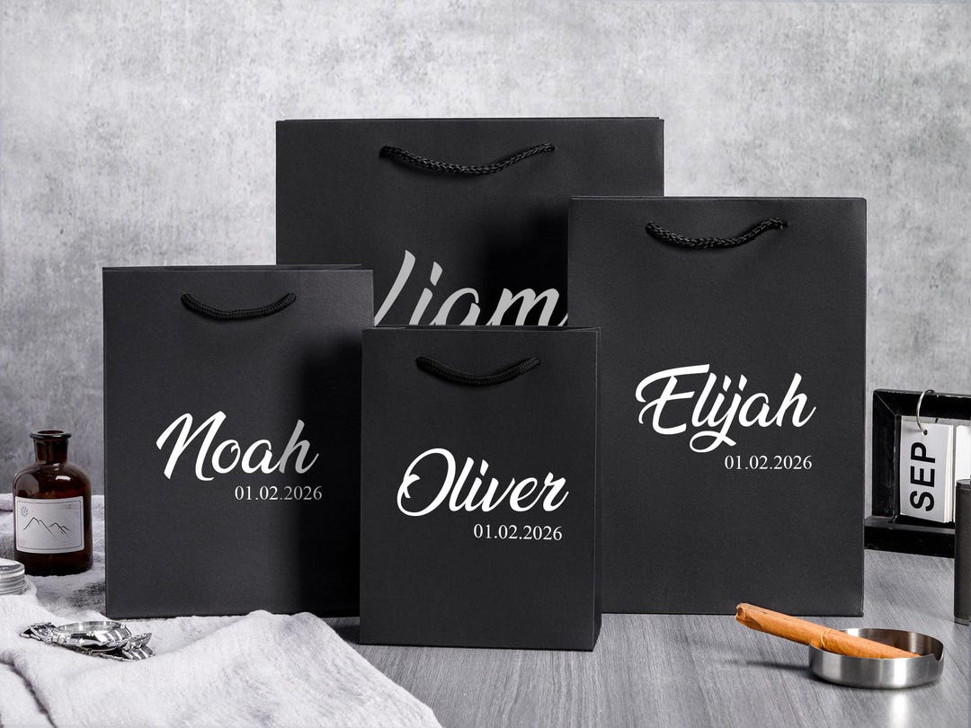 Personalized Groomsmen Gift Bag, Custom Best Man Gift Bag, Personalized ...