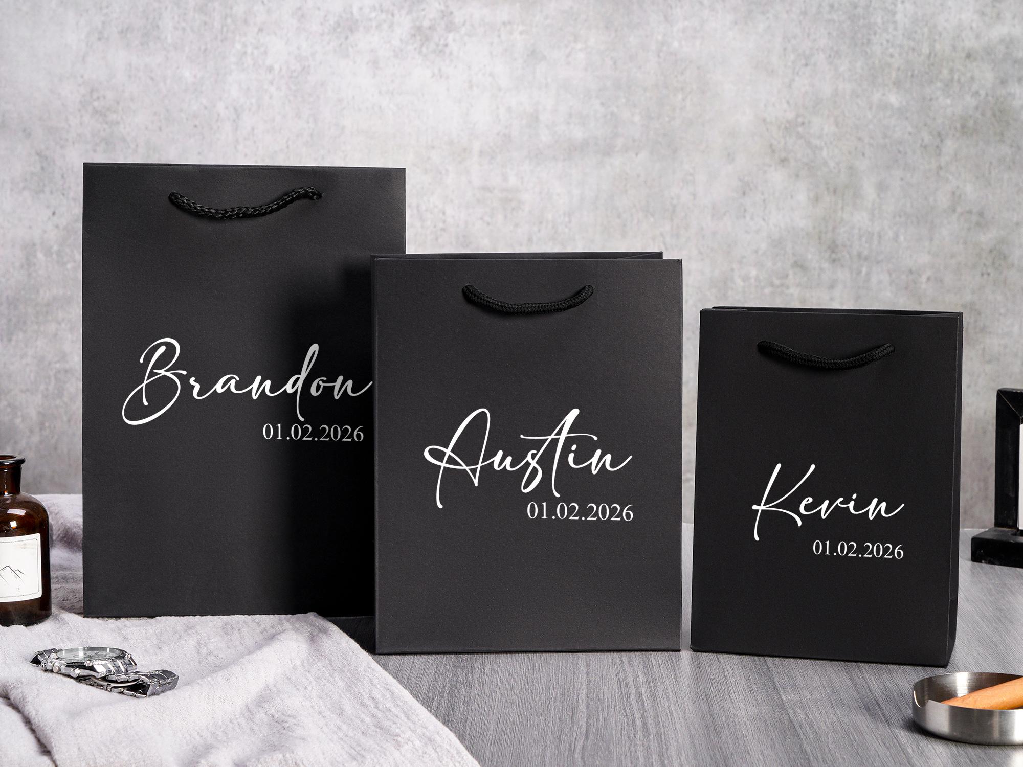Custom Best Man Gift Bag, Personalized Groomsmen Gift Bag, Personalized ...